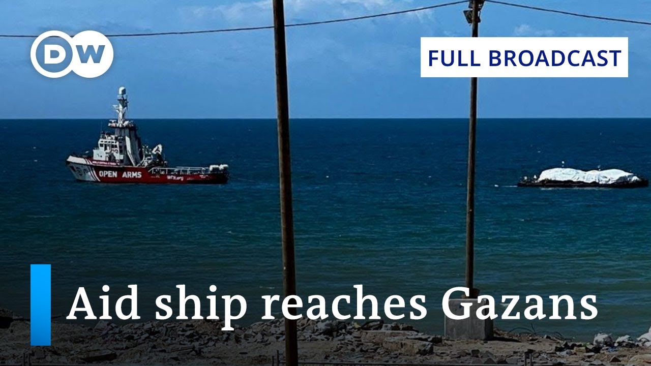 DW News March 15 | Gaza aid ship finally arrives off Gazan coast | Full ...