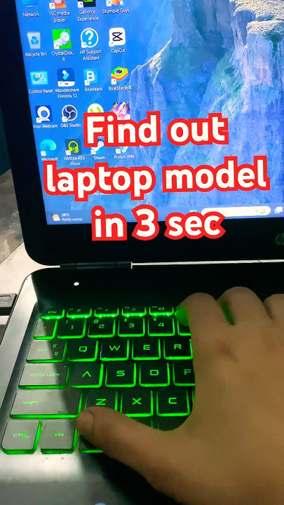 Find out your laptop model in 3 seconds #youtube #laptop #mca - YouTube