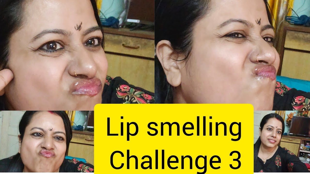 lip 💋👄 smelling 👃👃 challenge part 3# most requested funny 🤣 🤣 challenge ...