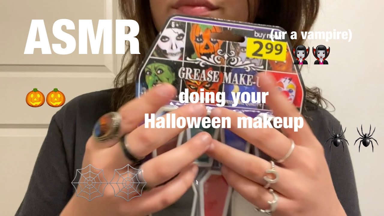 asmr- doing ur halloween makeup🕷🤍🎃 - YouTube