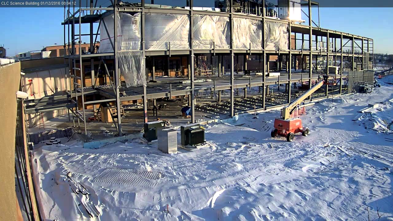 CLC Science Building Construction Camera - YouTube