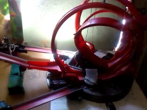 Hot Wheels Acceledrome Acceleracers loop 4 coches - YouTube