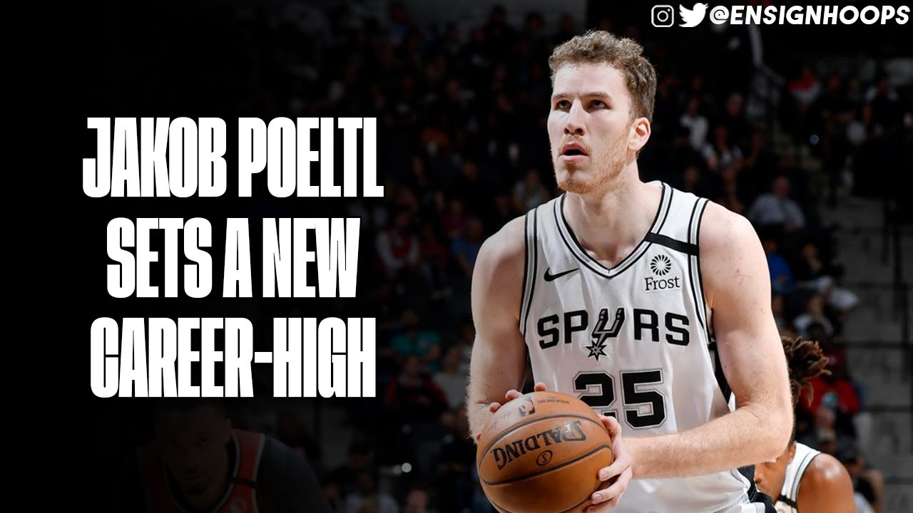 Jakob Poeltl Drops Career-High 27 Points Against the Lakers - YouTube