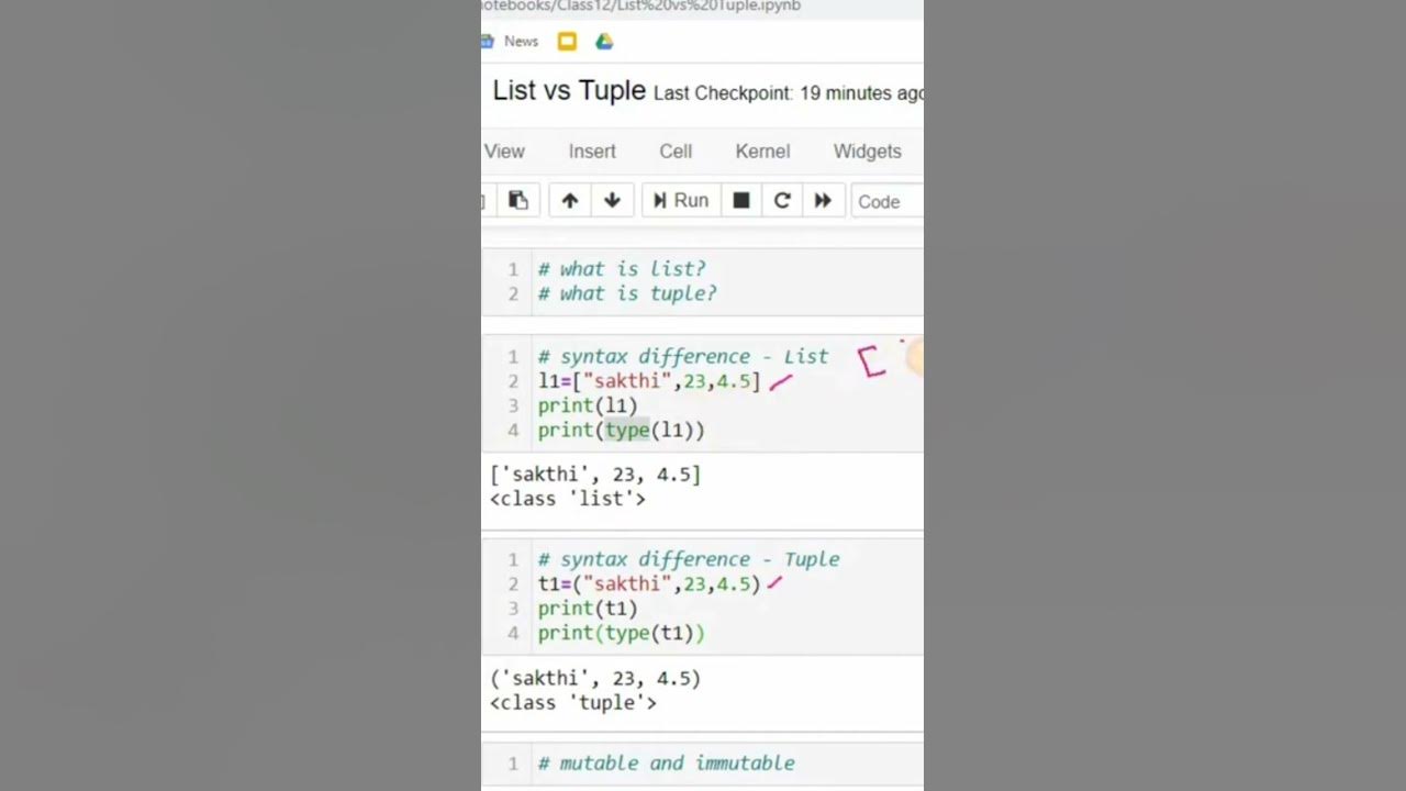 Syntax Difference Between The List Vs Tuple Gurukula Python Datatype List Tuple Syntax