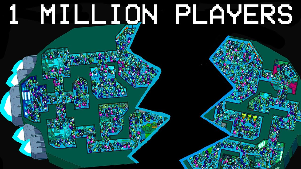 AMONG US with 1 MILLION PLAYERS, but FLOOD ESCAPE - YouTube