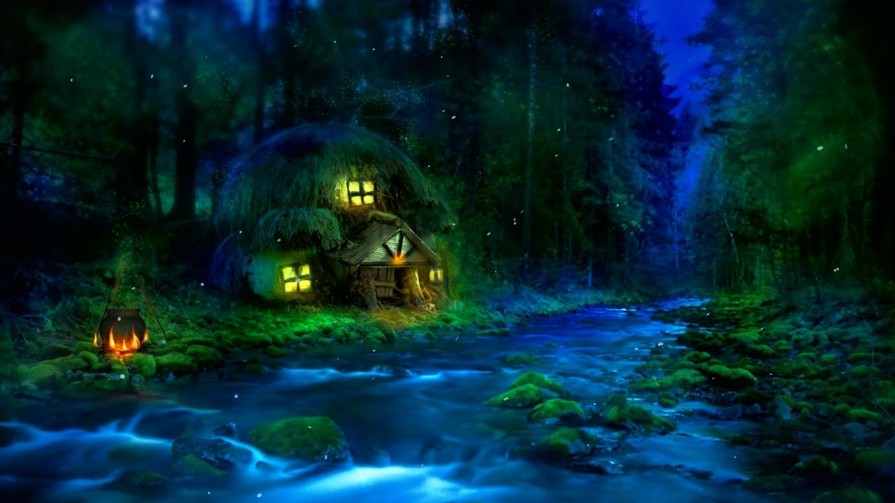 Enchanted Fantasy Forest with Ambient Music, Tranquil Atmospheric ...