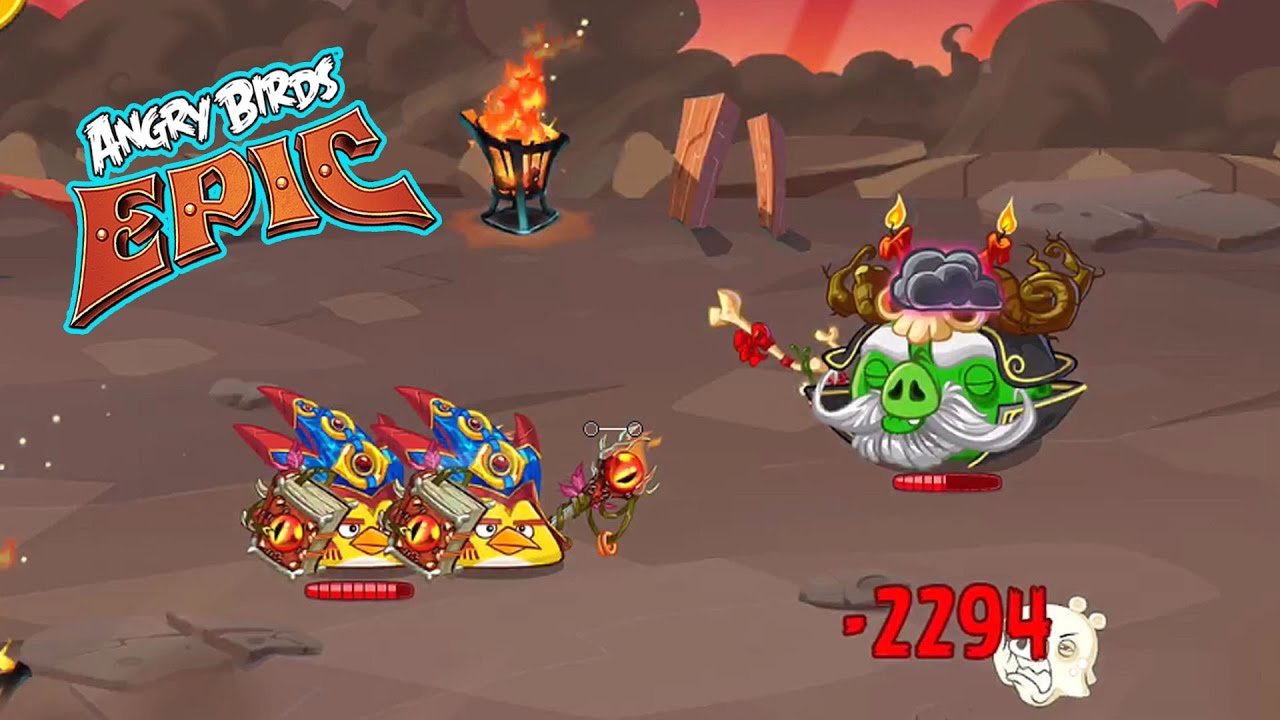 Angry Birds Epic: (Chuck Elite Illusionist New Helm!) 11Mins Gameplay ...
