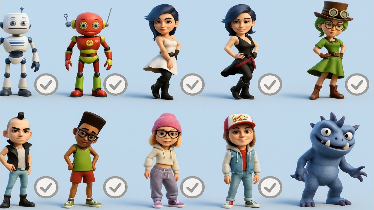 Subway Surfers All Characters Gameplay | Subway Surfers All Skin - YouTube