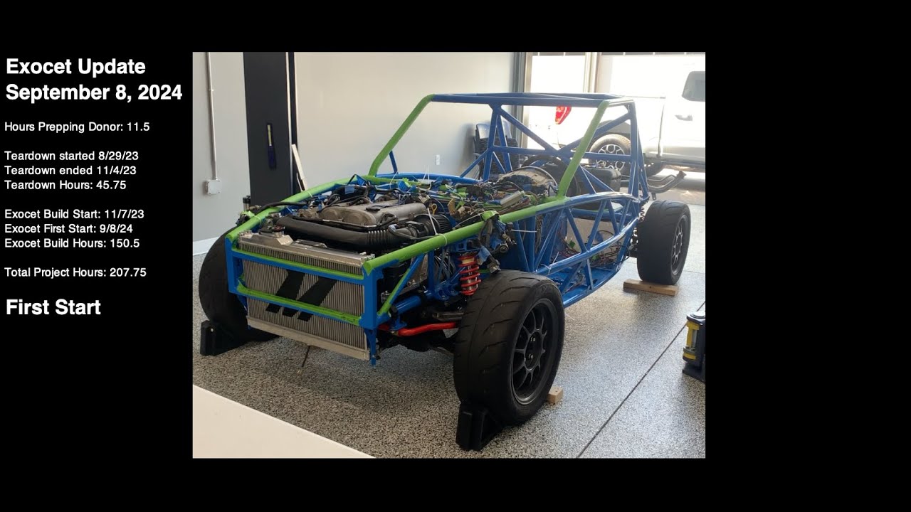 Exocet Upate September 8, 2024: First Start of the Exocet - YouTube