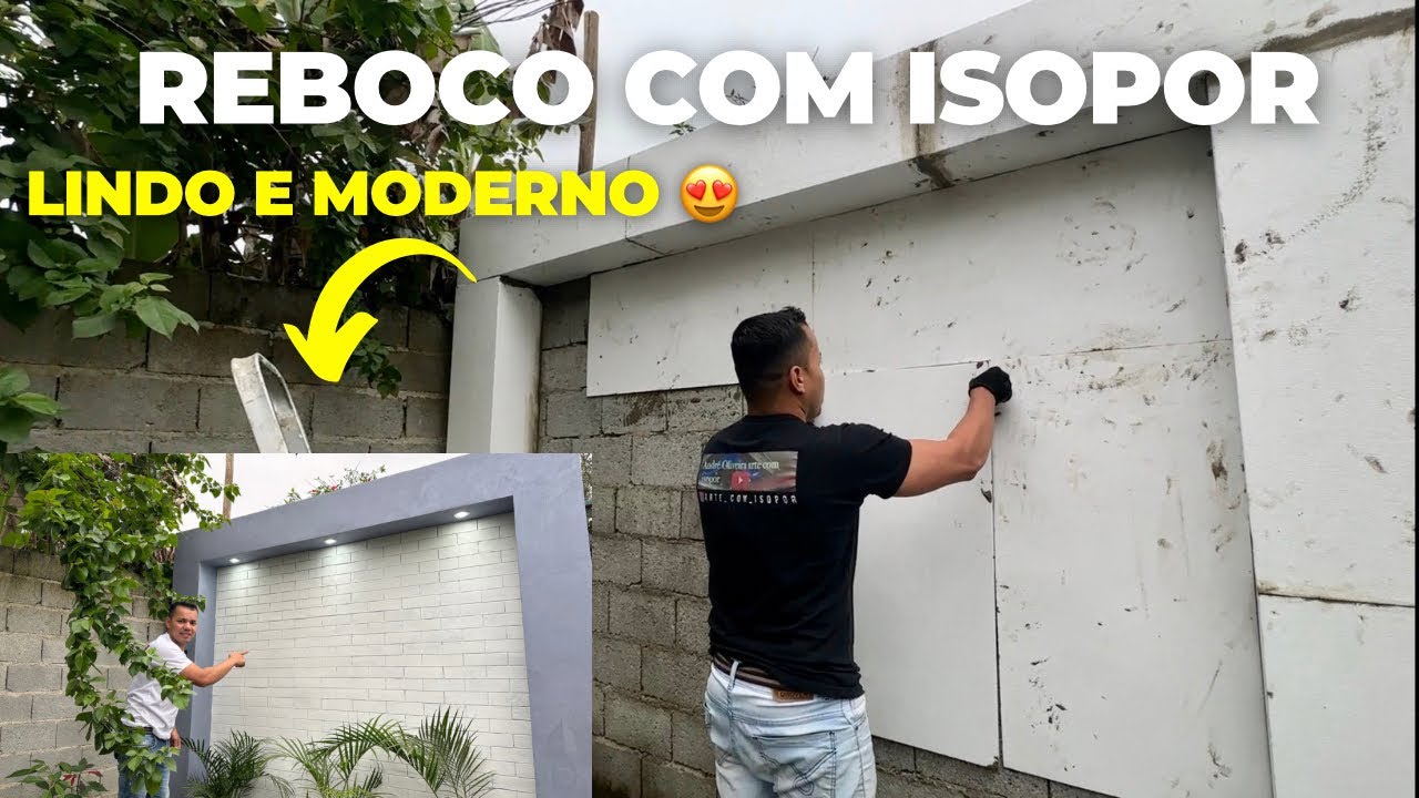 Revestimento Inovador: A Beleza do Reboco Moderno com Isopor - YouTube