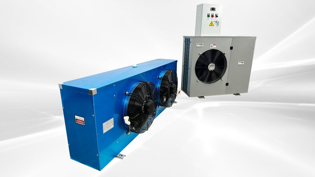 4Hp walk in cooler condensing Refrigeration System Low Profile Freezer ...