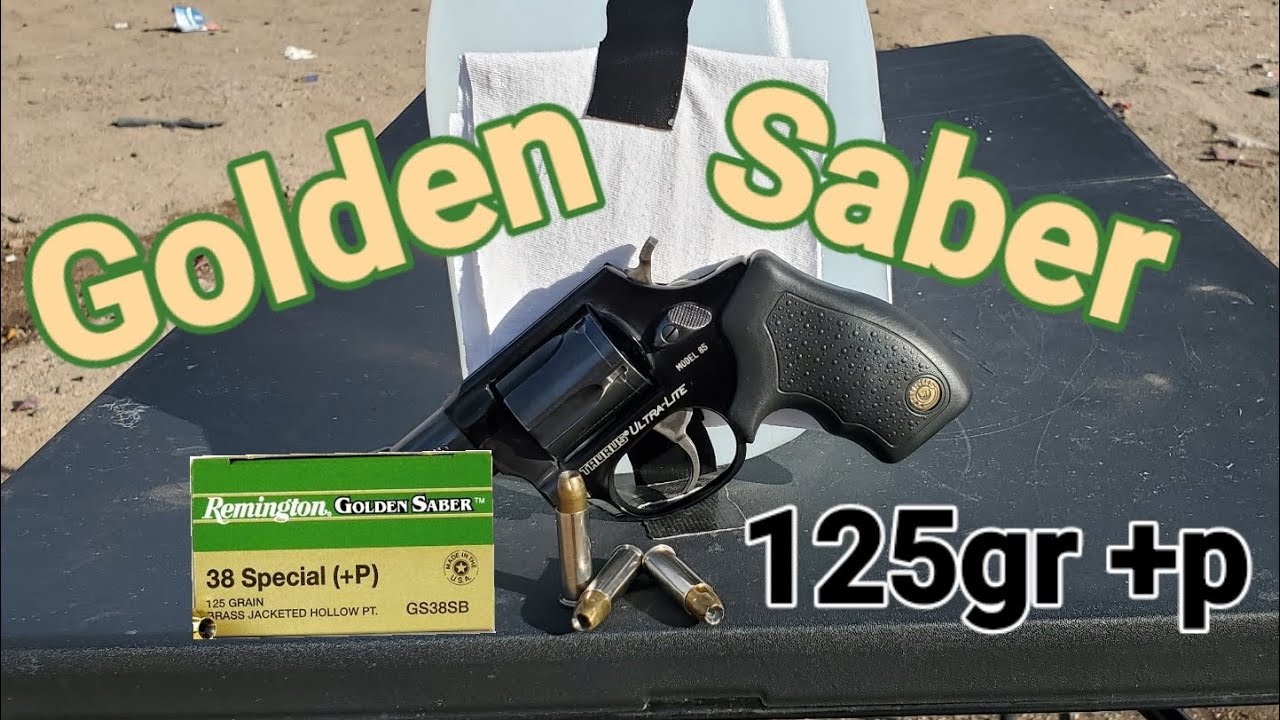 .38 special remington golden saber 125 grain +p (taurus ul 2" snubby ...
