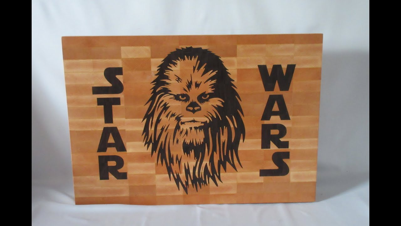 PLANCHE À DÉCOUPER | CNC | END GRAIN CUTTING BOARD - CNC INLAY - YouTube