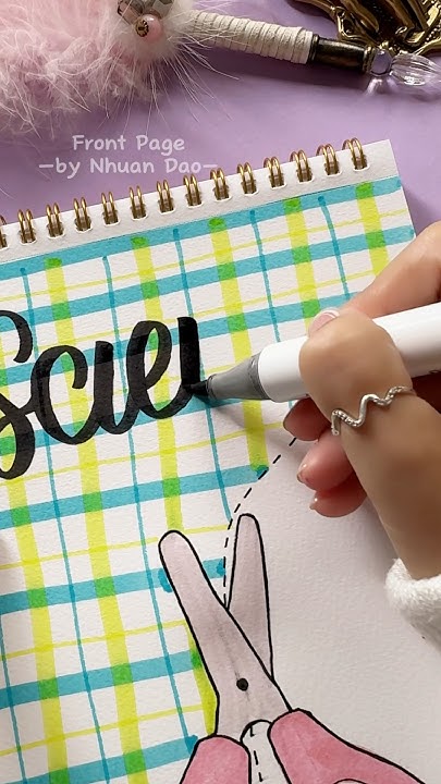 DIY Front Page Idea for Your Notebook ️ #shorts #nhuandaofrontpage ...