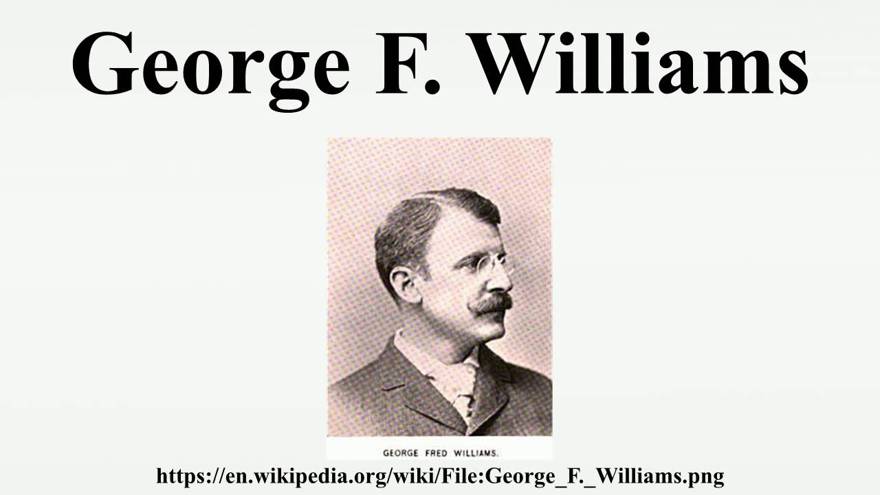 George F. Williams - YouTube