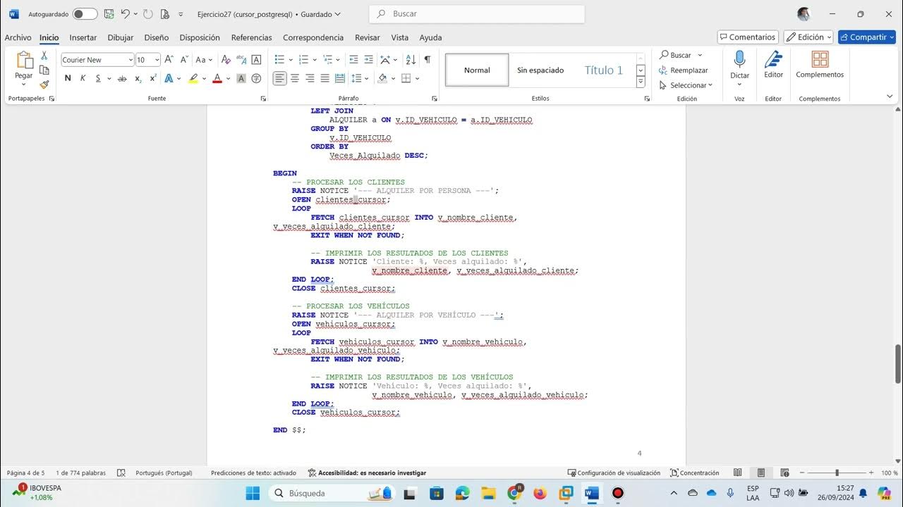 Cursor explicito e implícito en postgresql - YouTube