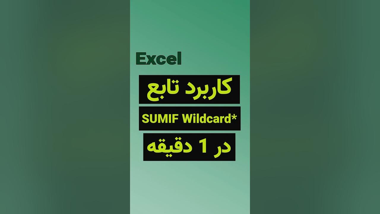SUMIF Function in Excel with Wildcards #shorts - YouTube