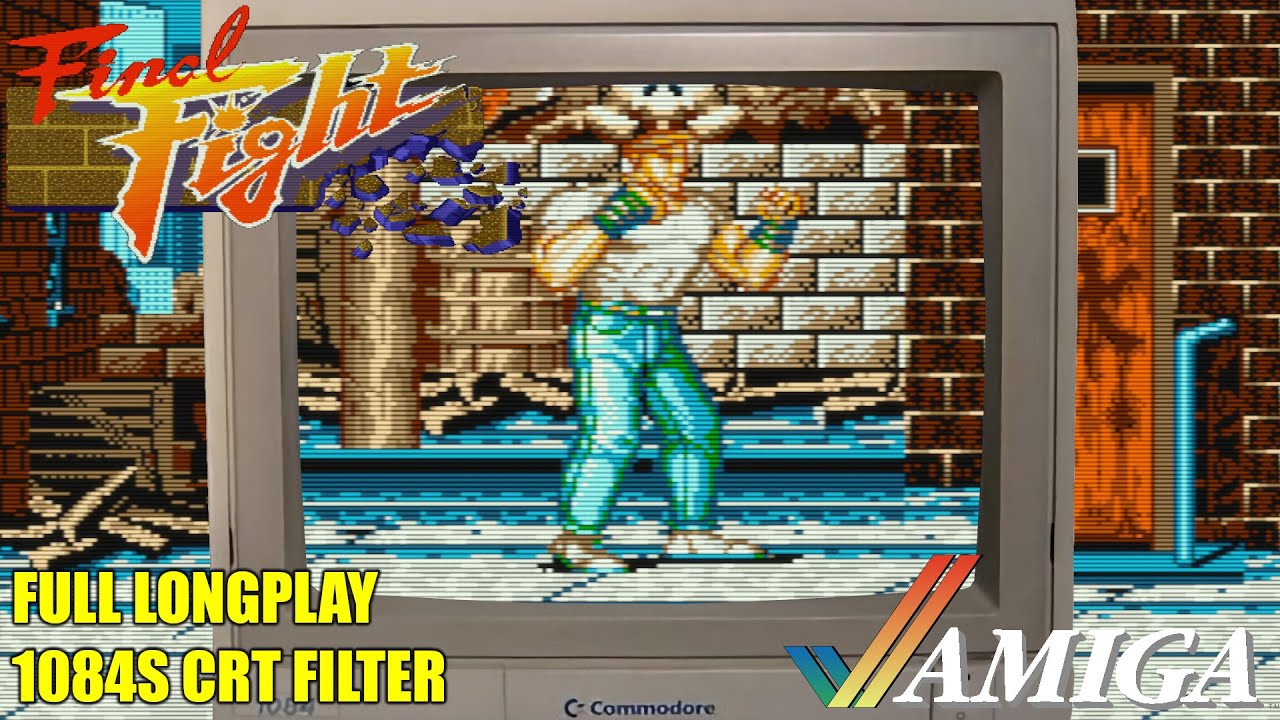 Final Fight Enhanced Longplay - Commodore Amiga - CRT Filter - 4K - YouTube