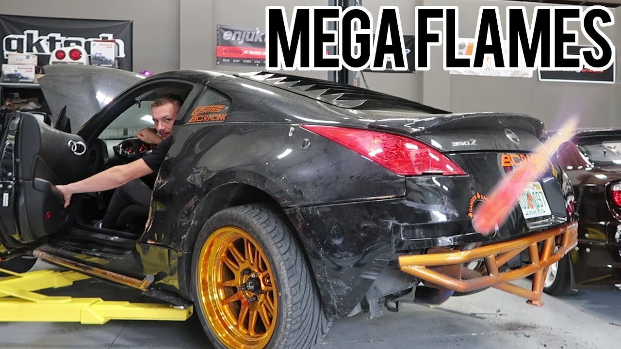 My 350Z is now a FLAMETHROWER - YouTube