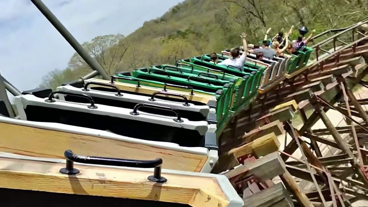 2023 Thunderation Back Row POV - World's BEST Arrow Mine Train - Silver ...