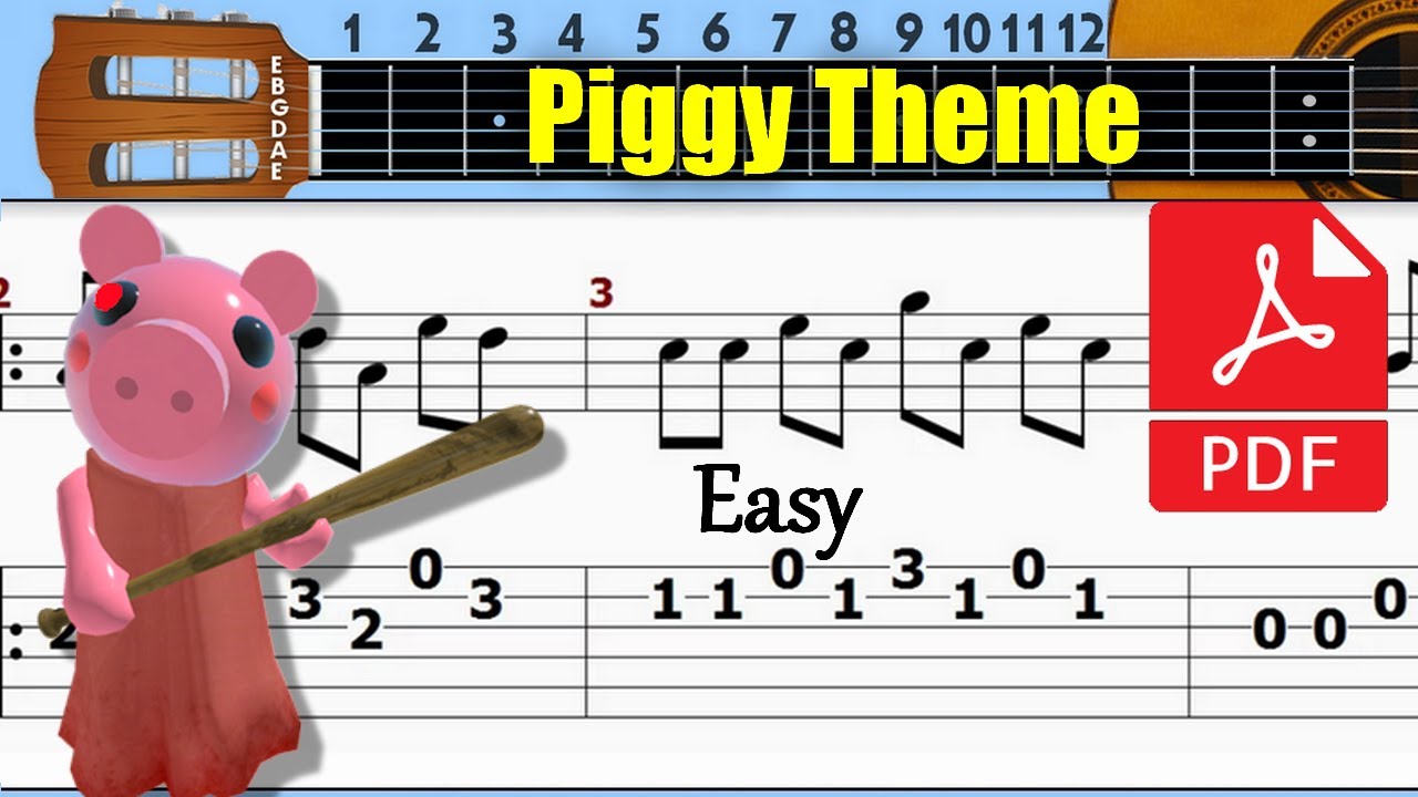 Piggy Roblox Theme Guitar Tab Chords - Chordify