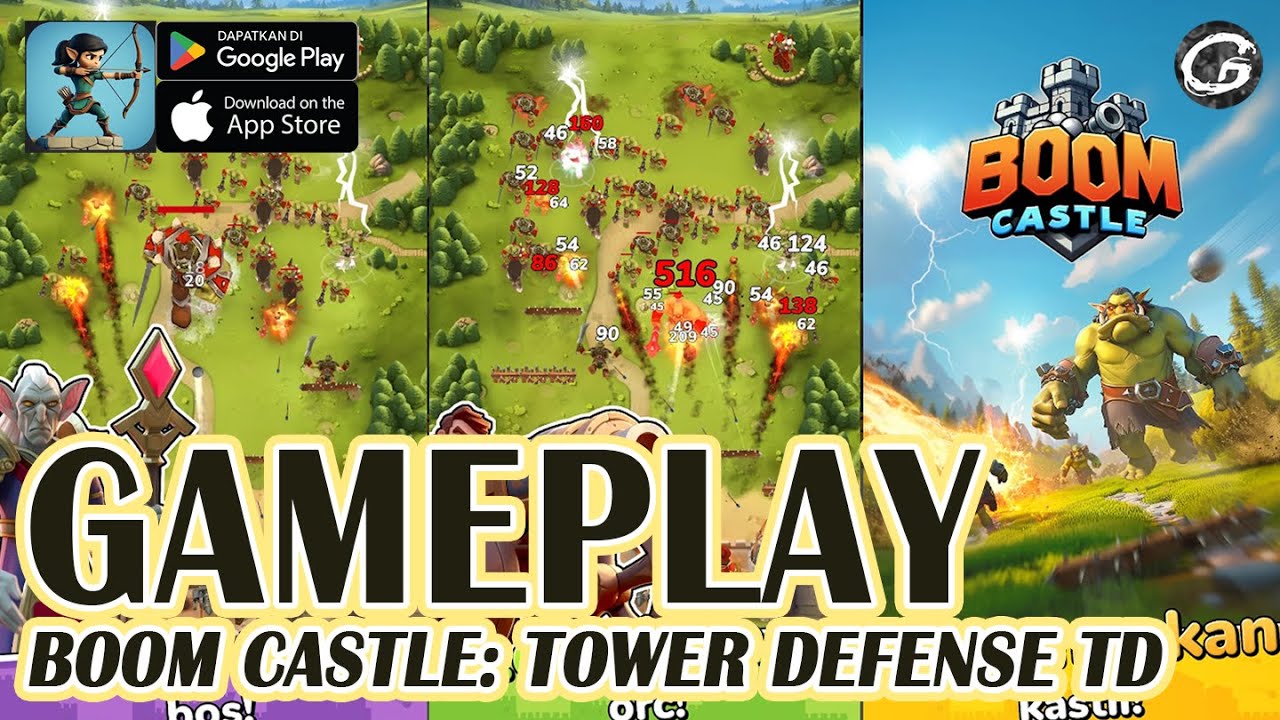 Boom Castle: Tower Defense TD Gameplay - Mobile Game (Android/IOS ...