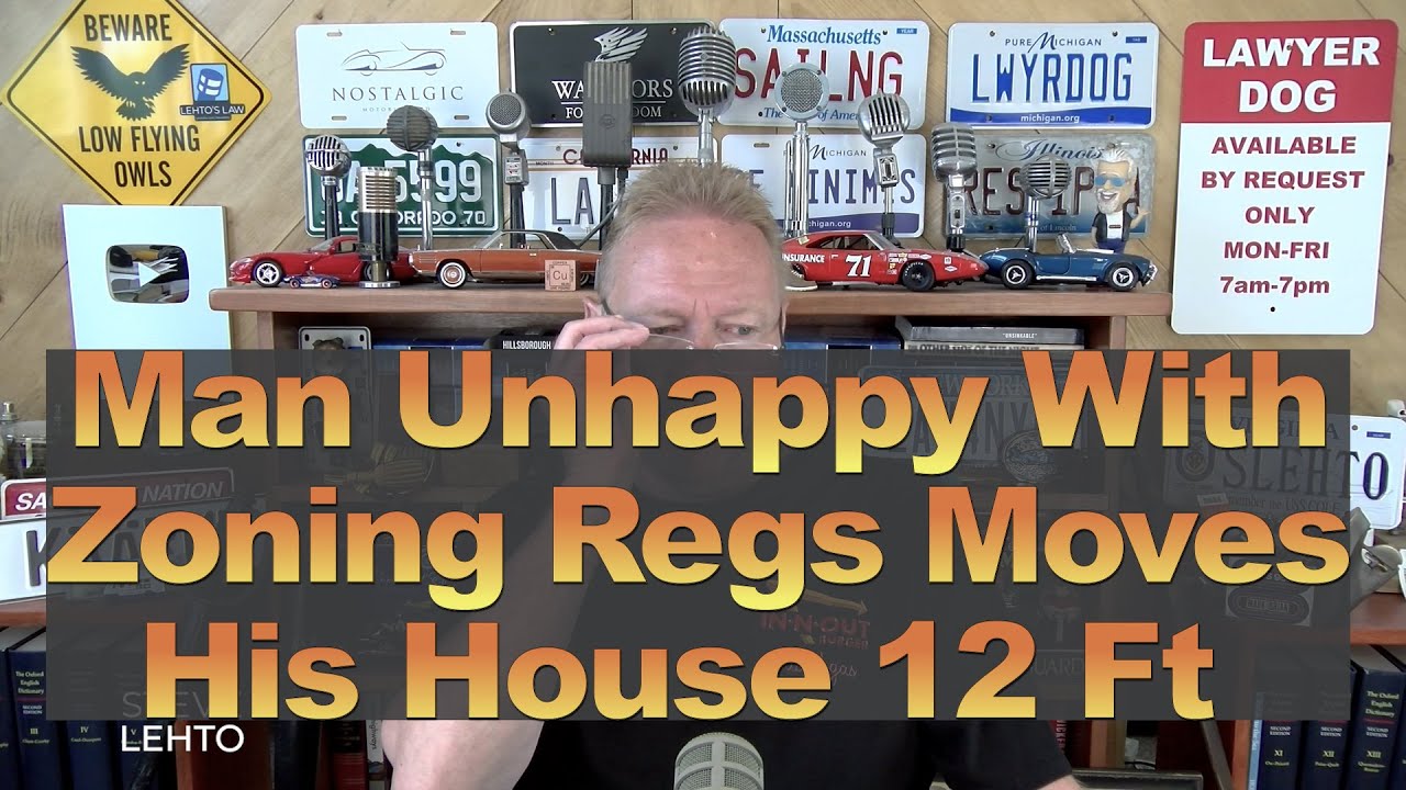 Man Unhappy With Zoning Regs Moves His House 12 Ft - YouTube