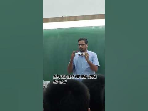 mst sir in motion!! left Physics wallah #kota - YouTube