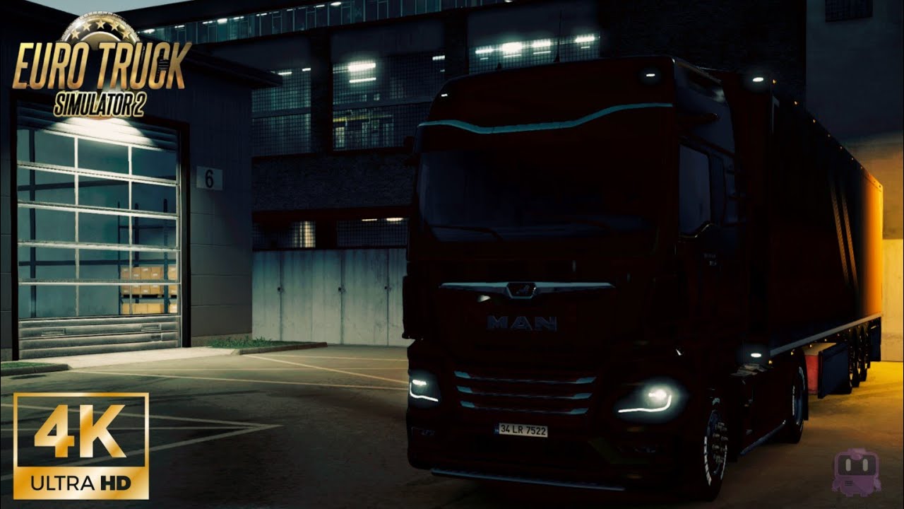 Man TGX 650 | Relaxing Night Drive In ETS2 1.50 | Euro Truck Simulator ...