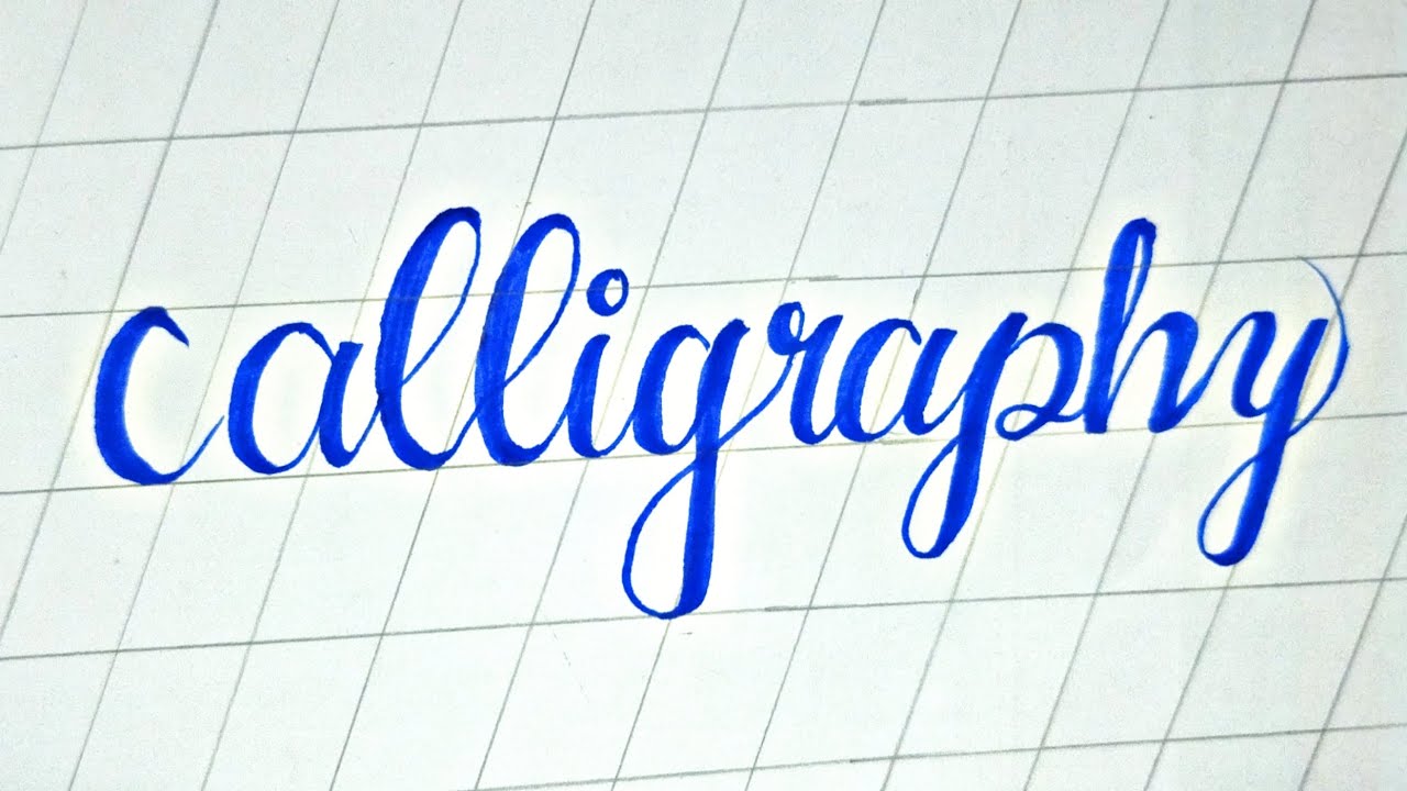 How to join basic strokes to write a word / Calligraphy for beginners ...