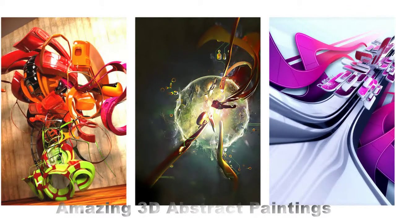 Amazing 3D Abstract Paintings by Talented Artists - YouTube