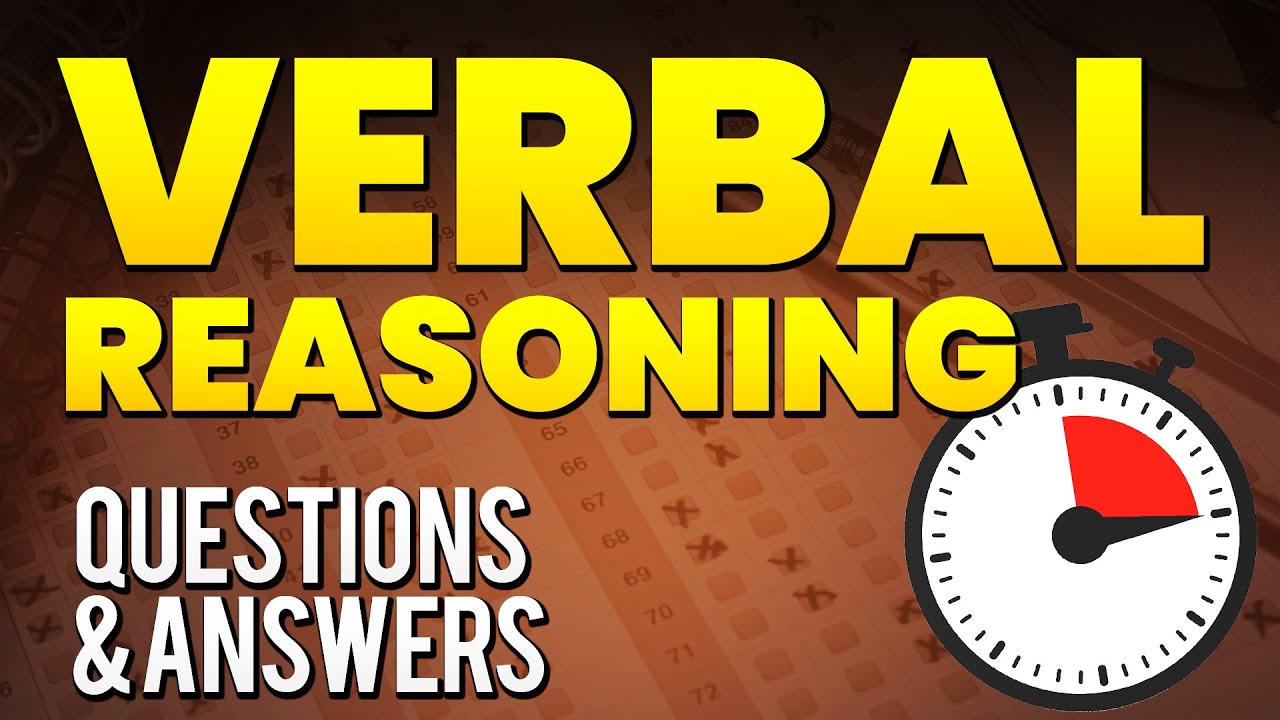 TOP 20 VERBAL REASONING TEST QUESTIONS AND ANSWERS - YouTube