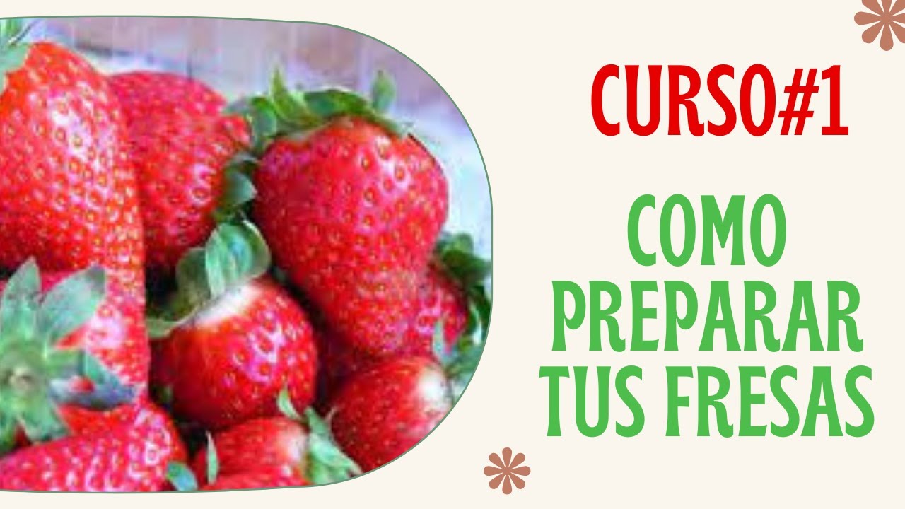 CURSO DE FRESAS CON CHOCOLATE/Como Preparar tus FRESAS /CLASE GRATIS ...
