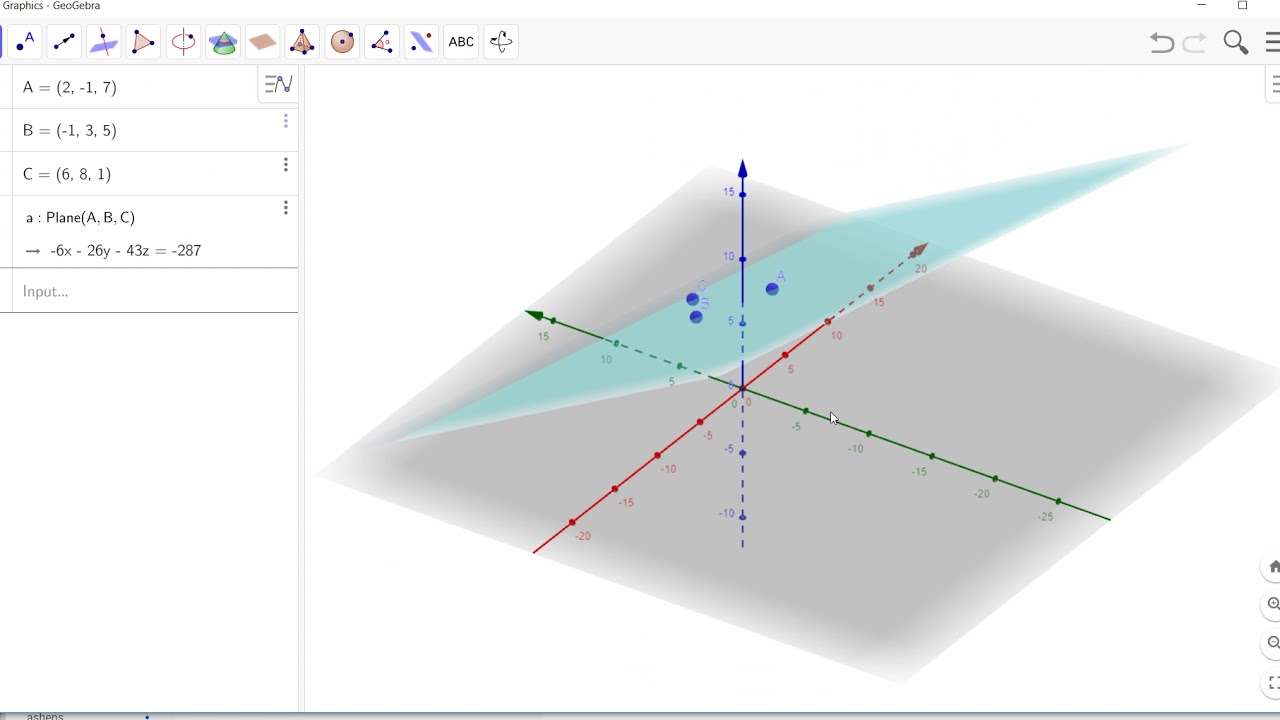 Plan i GeoGebra - YouTube