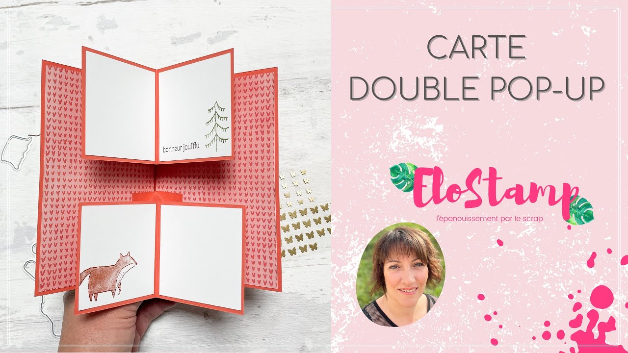 Live créatif : carte double pop-up - YouTube