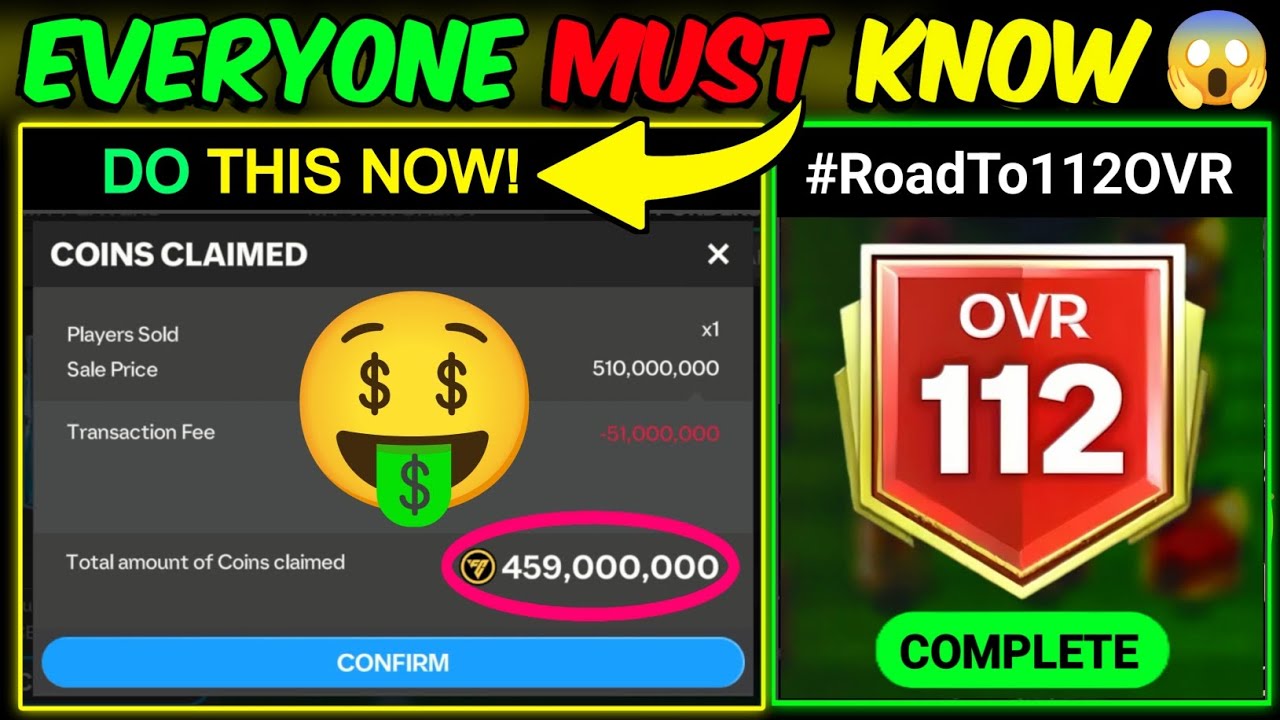⚡ How I BEAT EA & Reached 112 OVR as F2P! 😱🔥 Earned 500M Coins in 1 Day ...