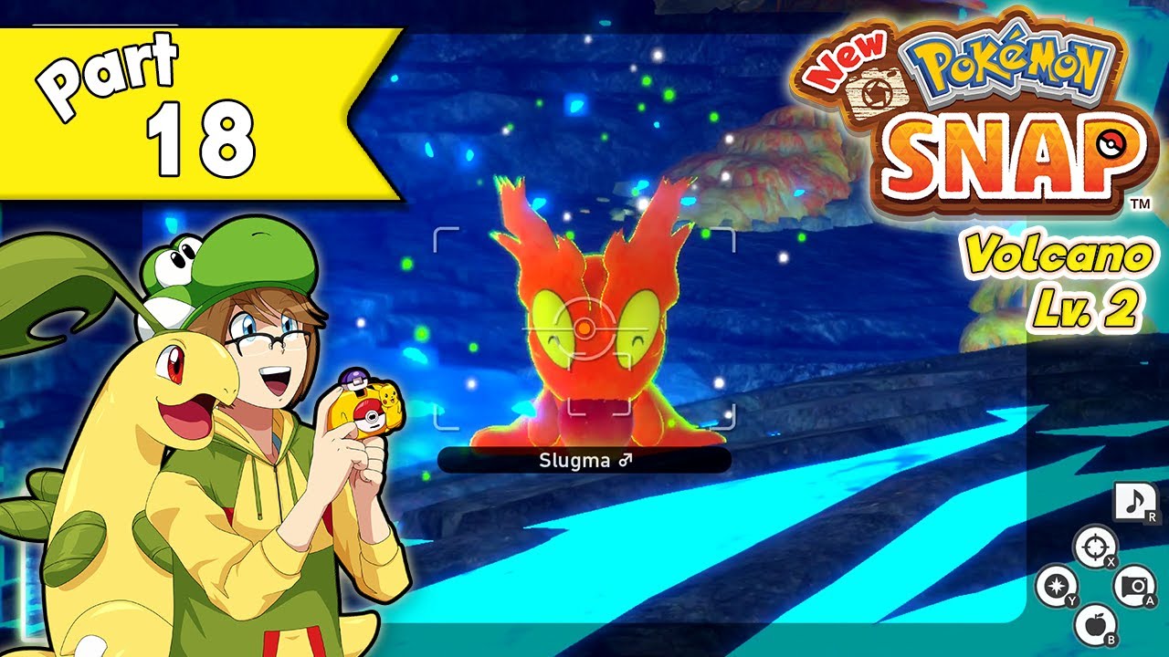 New Pokemon Snap walkthrough (w/ commentary) Part 18 - Fireflow Volcano Lv. 2! - YouTube