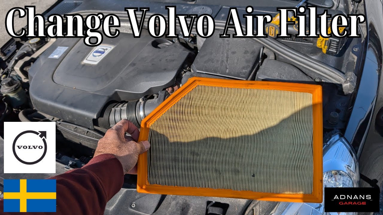How to Easily Change Volvo V60 Air Filter | Do it yourself - YouTube