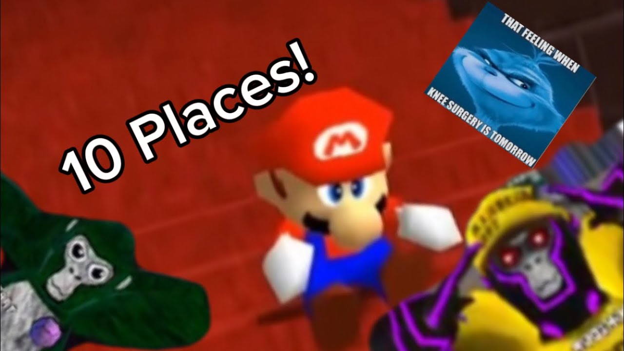 10 places to do the BLJ in Super Mario 64 #sm64 - YouTube