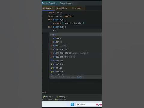 New Heart Design using turtle in python. Day-14 #python #pythonprogramming #projects - YouTube