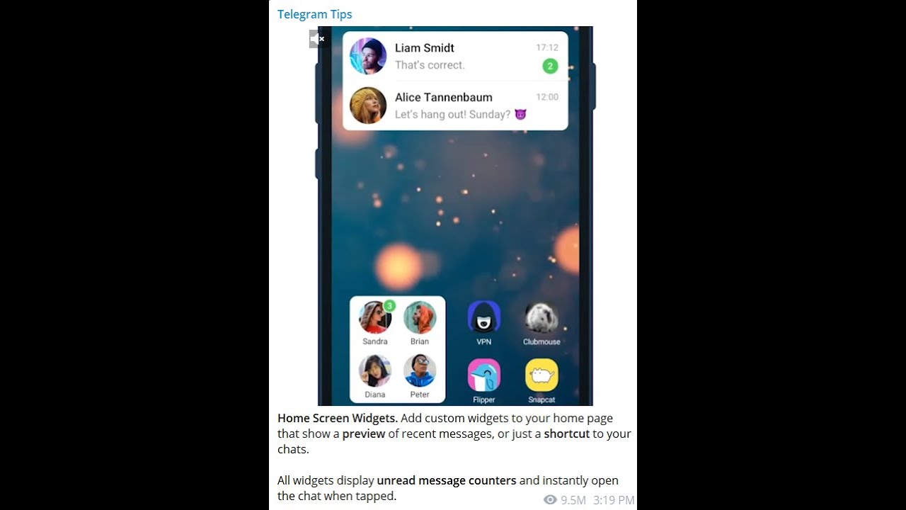 #Shorts | Home Screen Widgets In Telegram | For Preview Of Recent ...