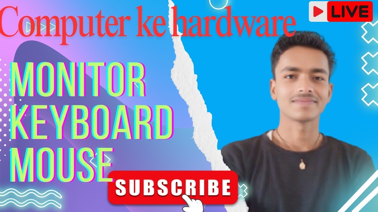 #computer ke hard ware monitor keyboard mouse ke bare me#monitor ...