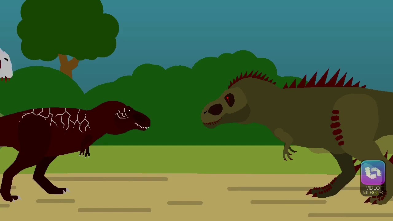 White Demon Rex vs Alpha Rex - YouTube
