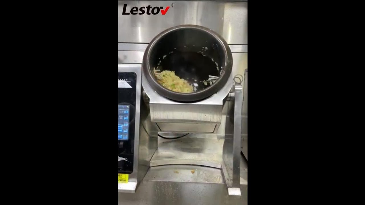 Self Cooking Fried Rice Machine/Auto wok cooker/自动炒锅/自动炒菜机炒饭 - YouTube