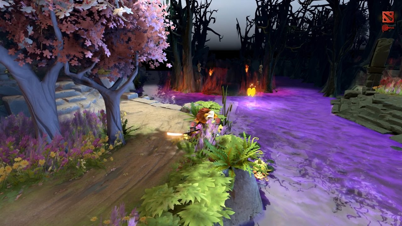 Dota 2: Spring Terrain - New Water Color UNRELEASED - YouTube