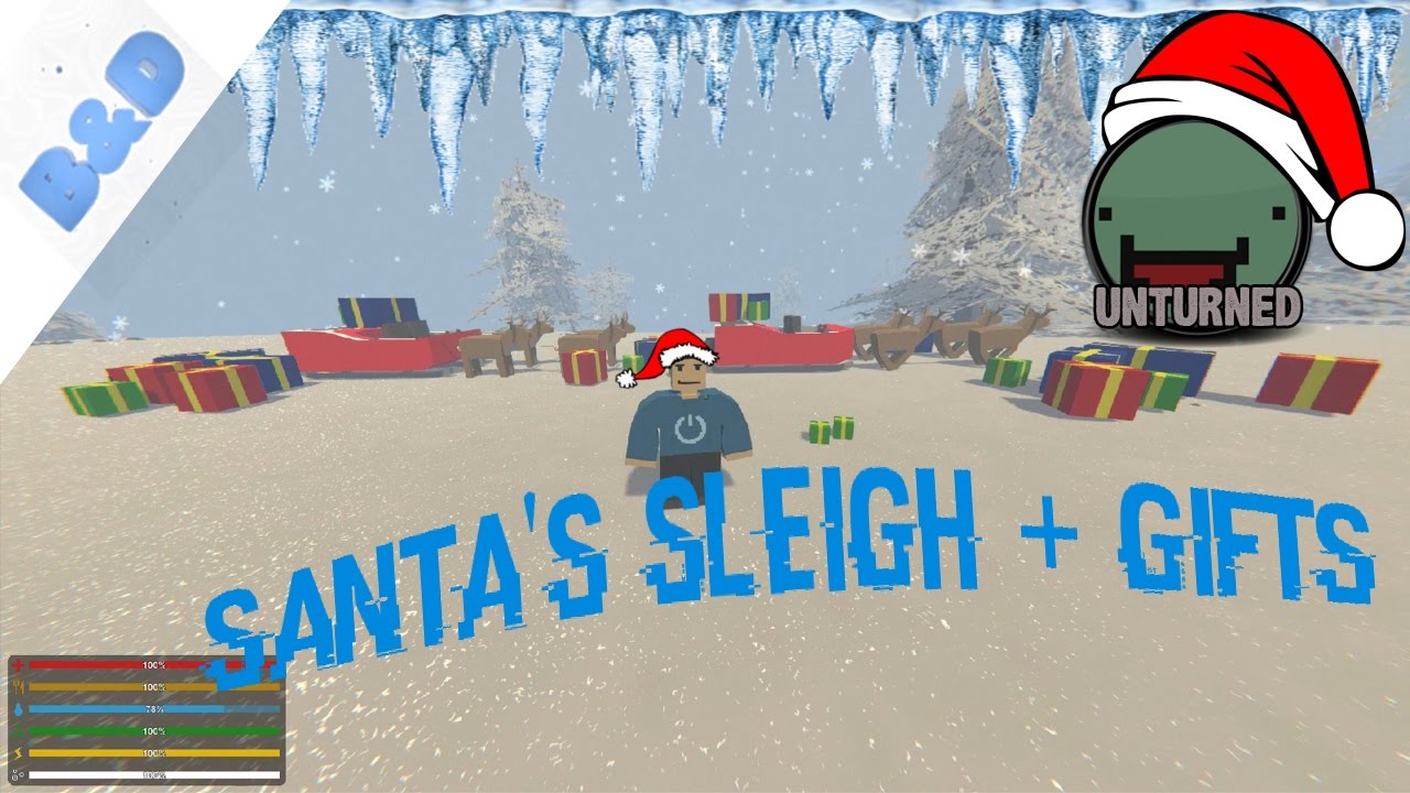 Santa's Sleigh + Gifts - Unturned Mod Showcase - YouTube