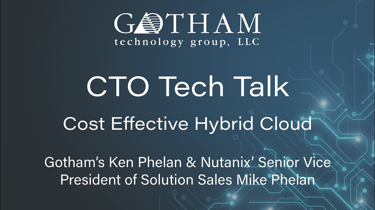 CTO Tech Talk: Cost Effective Hybrid Cloud - YouTube