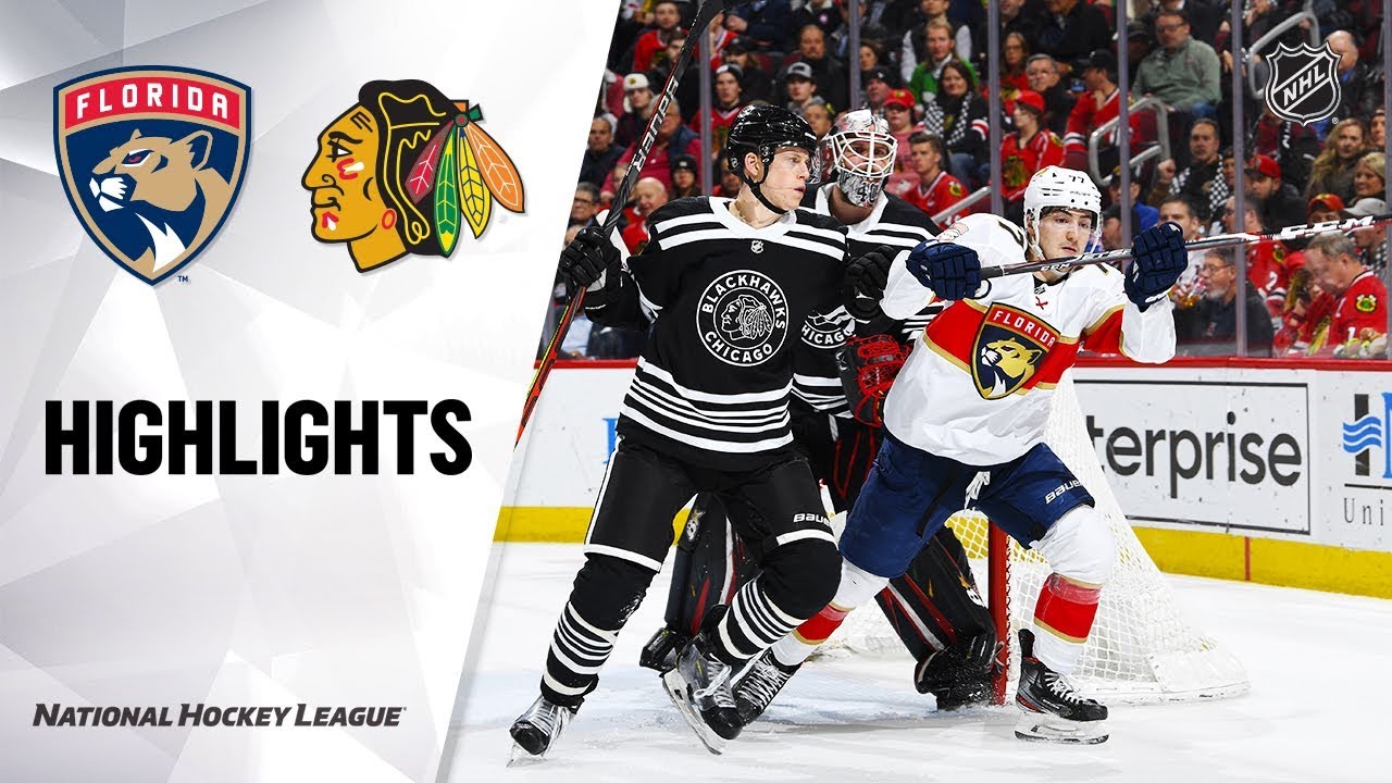 NHL Highlights | Panthers @ Blackhawks 1/21/20 - YouTube