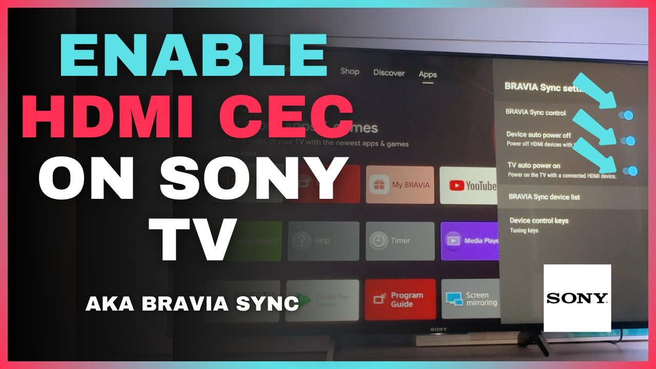 How to Enable HDMI CEC (Bravia Sync) on Sony TV - YouTube