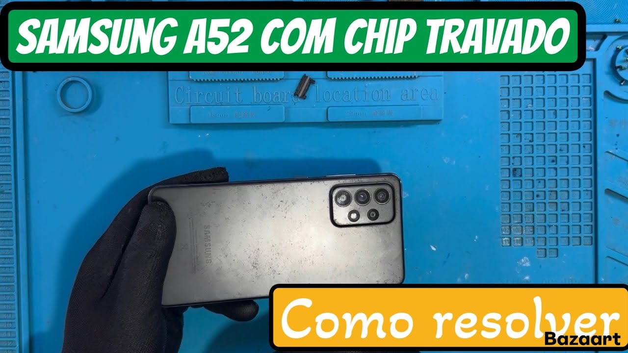 Samsung A52 Com slot de chip quebrado internamente | Como Resolver ...